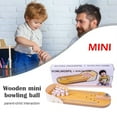 ABEDOE Mini Bowling Game Set Wooden Desktop tabltop Bowling Toy Classic ...