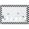 HUBERT Deli Dial Wheel Price Tags Black Check Plastic - 2 1/2"H x 4"L ...