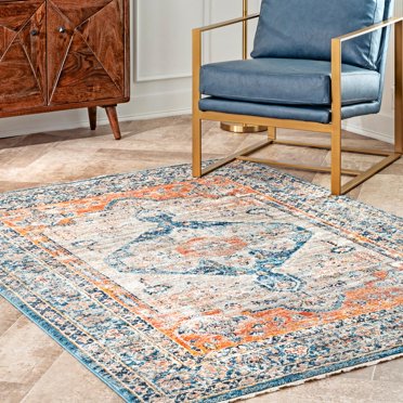 nuLOOM Jemma Distressed Medallion Area Rug - Walmart.com