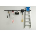 Fasttrack Garage Storage Utility Hooks 7 Piece Black All in One Rail ...