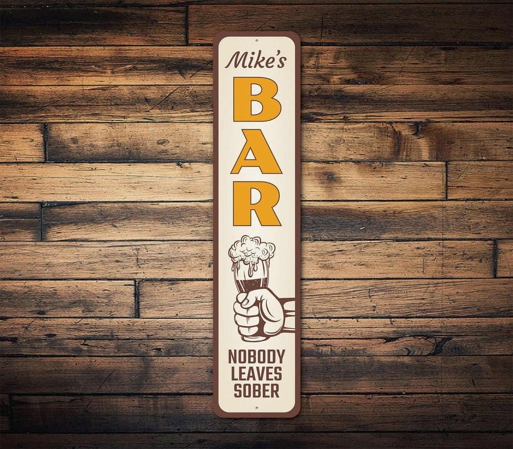 Letrero de bar divertido Humor de papá Letrero de bar de papá ...