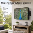 Animal Green Outdoor TV Cover 80 to 85 Inch Peacock Weatherproof and ...