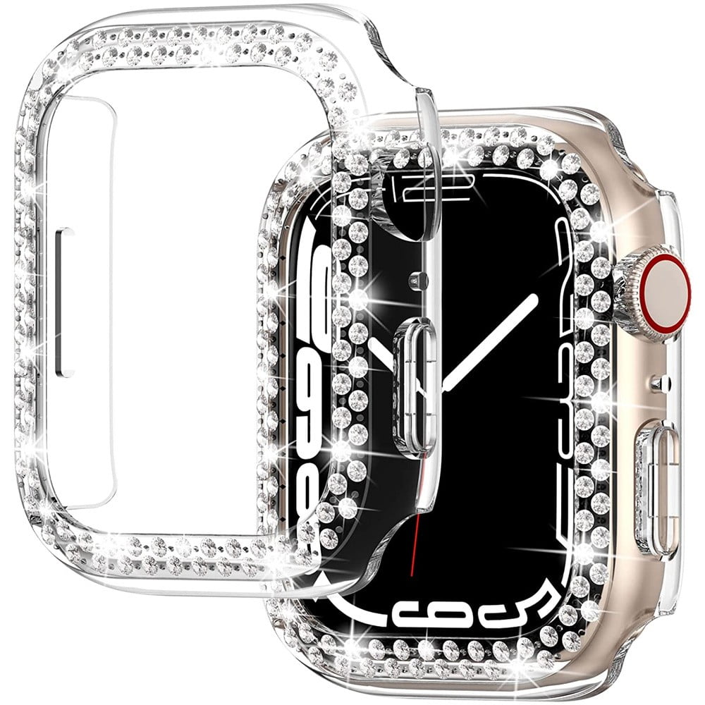 ALMNVO Diamond Case for Apple Watch Case 44mm 40mm 42mm 38mm ...