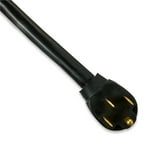 Hyper Tough 6-Foot 4-Wire Range Cord, Black, 50A, NEMA 14-50 Plug ...