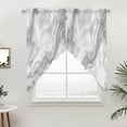 Abstract Marble Swag Valances for Windows 45 inches Long, Minimalist ...