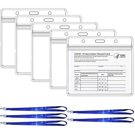 CDC Vaccination Card Protector 4x3 Inch Immunization Record Vaccine ...