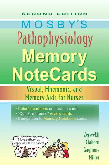 Mosby's Pathophysiology Memory Notecards : Visual, Mnemonic, and Memory ...