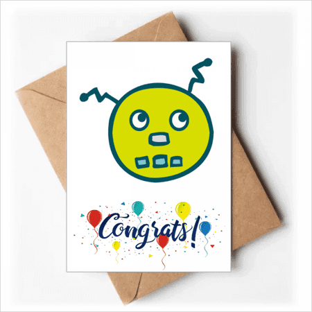 Universe And Alien Robot Art Deco Fashion Wedding Cards Congratulations ...
