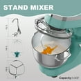 WHALL® 5.5Qt 12-Speed Stand Mixer with Dough Hook/Wire Whip/Beater ...