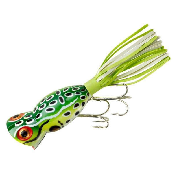 Arbogast Hula Popper 5/8 oz Fishing Lure - Leopard Frog - Walmart.com ...