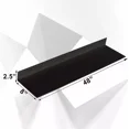 Linear Floating Shelf - Steel Industrial Heavy Duty Metal Wall Mounted ...