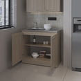 Miekor Furniture Haivana Utility Sink Base Cabinet with Double Doors ...