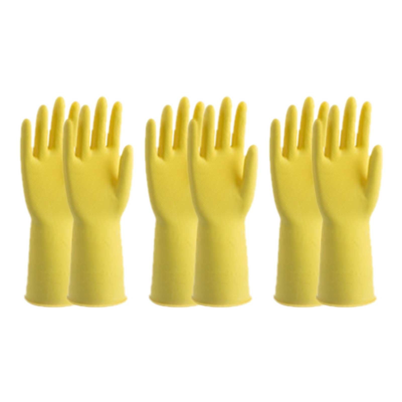 Click here for Riforla Rubber Cleaning Gloves Yellow 3 Pairs For... prices