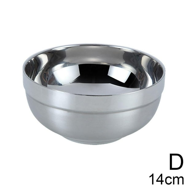 Korean Stainless Steel Rice Bowl Dish Korea-Warm Bowl Traditional Bowl ...