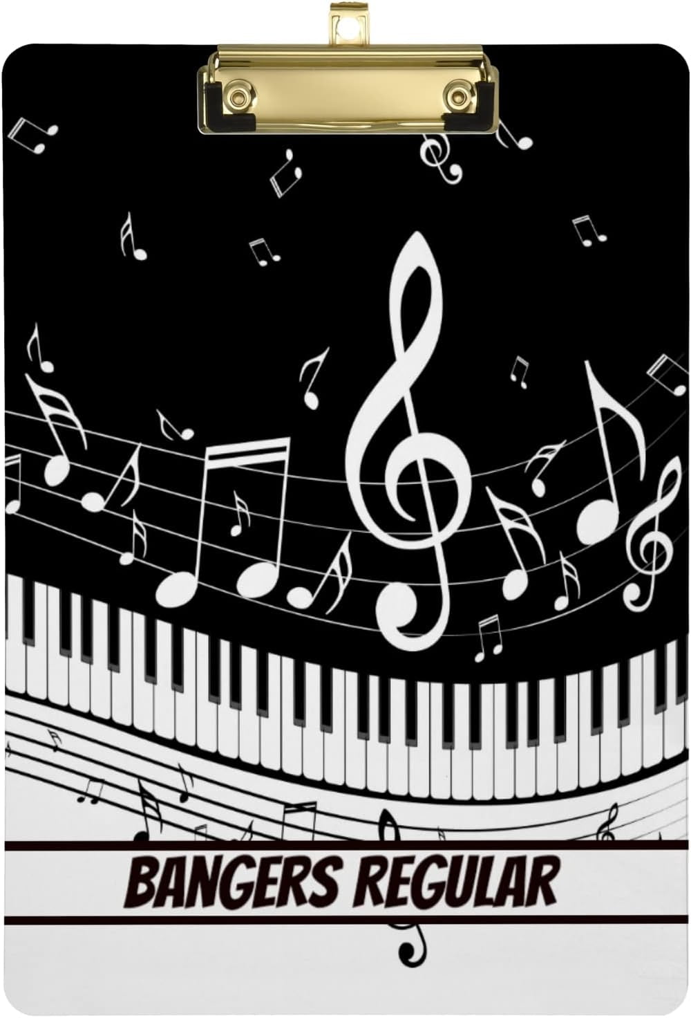 ZHANZZK Music Notes Clipboard Hardboard Wood Nursing Clip Board and ...