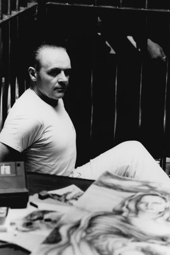 Anthony Hopkins in The Silence of the Lambs Hannibal Lecter in cell ...