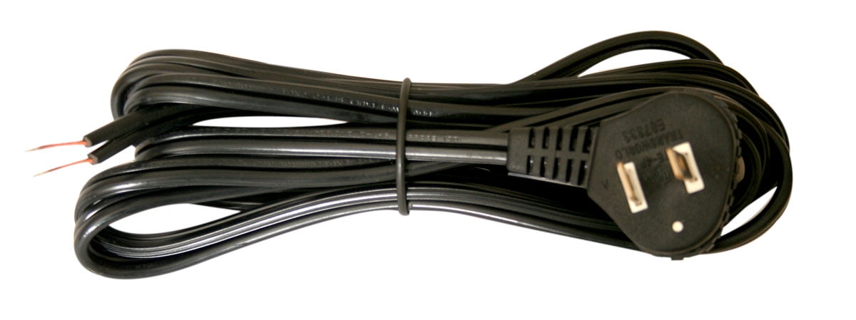 Royal Designs, Inc. Lamp Cord Molded Plug, Stripped Ends Ready for ...