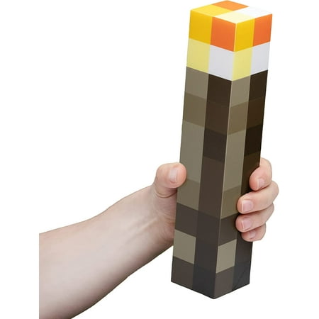 Minecraft torch with 2 light modes, wall mount and freestanding ...