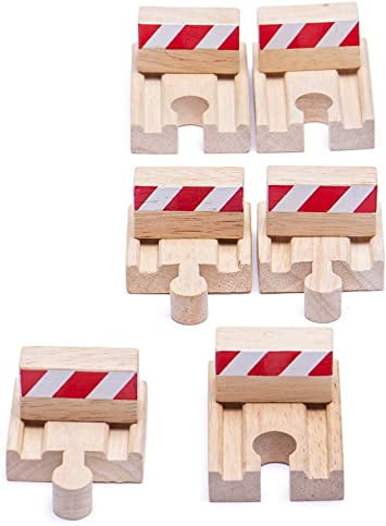 Bigjigs Rail Wooden Buffers (Pack of 6) - Other Major Wood Rail Brands ...