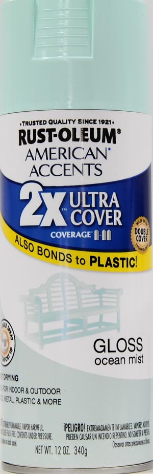 Rust-Oleum American Accents Ultra Cover 2X Gloss Ocean Mist Spray Paint ...