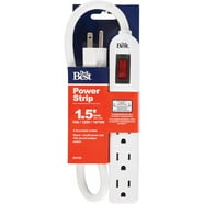 POWERSQUID 612 JOULES WHITE LONGER 6 POWER CORD WHITE - Walmart.com