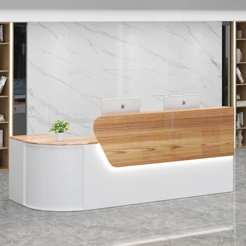 Computer Reception Desk Lectern Checkout Cash Register Service Desk ...