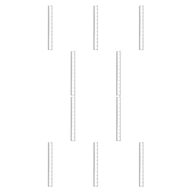 Matsuzay Plastic Ruler Transparent Learning Prop Measuring Tool ...
