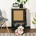 Dog Feeding Station with Storage Cabinet and 2 Elevated Dog Bowls ...