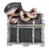 Nautical Marine Ocean Octopus Kraken Guarding Treasure Chest Decorative ...