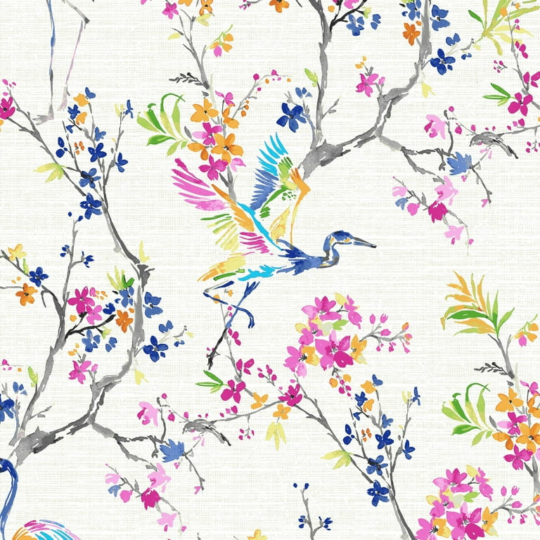 Supreme Floral Print Wallpaper