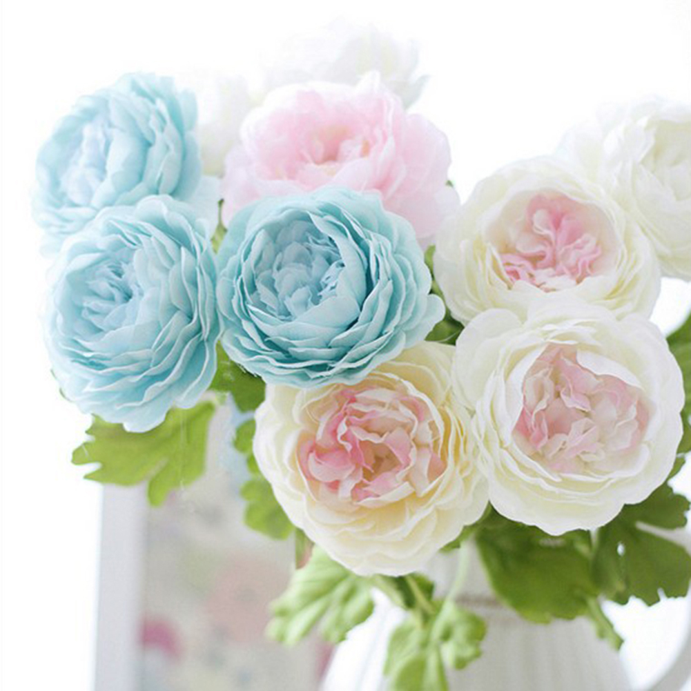 Walbest 1 Pc Artificial Fake Peony Flower Home Room Shop Wedding Party ...