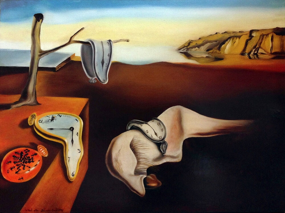 Dali-The Perception Of Memory - Canvas or Print Wall Art - Walmart.com