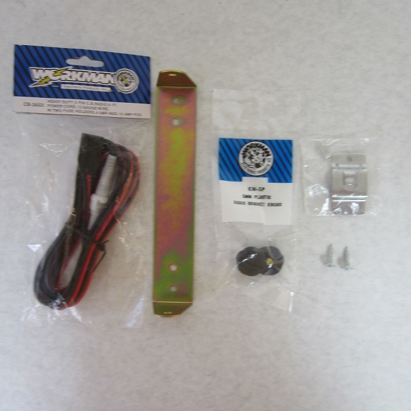 COBRA 29 CB Radio mount bracket kit (power cord, knobs, bracket, mic ...