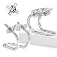 304 Stainless Steel Double U-Bolt Cross Pipe Clamp M6 M8 U-Shaped ...