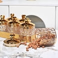 6Pcs Transparency Gold Trimmed Plastic Storage Container With Grade ...