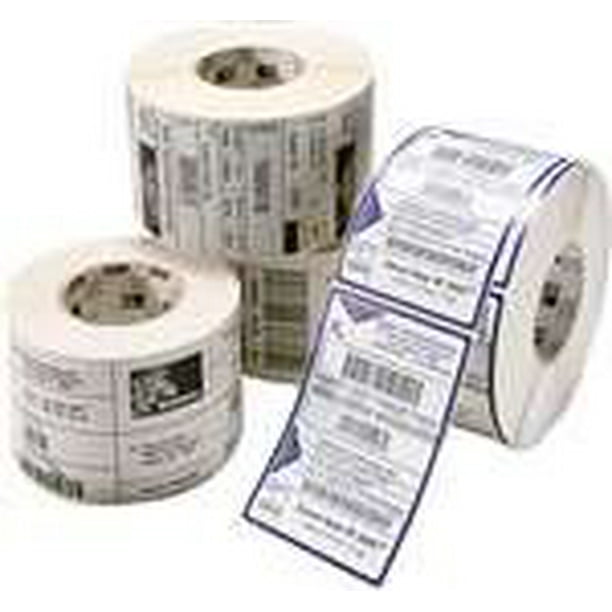 Zebra Label Paper 2.25x1.25in Direct Thermal Zebra Z-Select 4000D ...