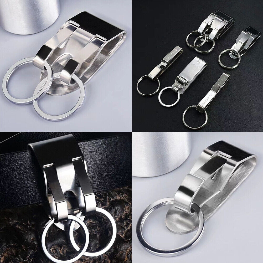 US 1-2 Pack Titanium Carabiner Key Chain Ring Belt Quick Release ...