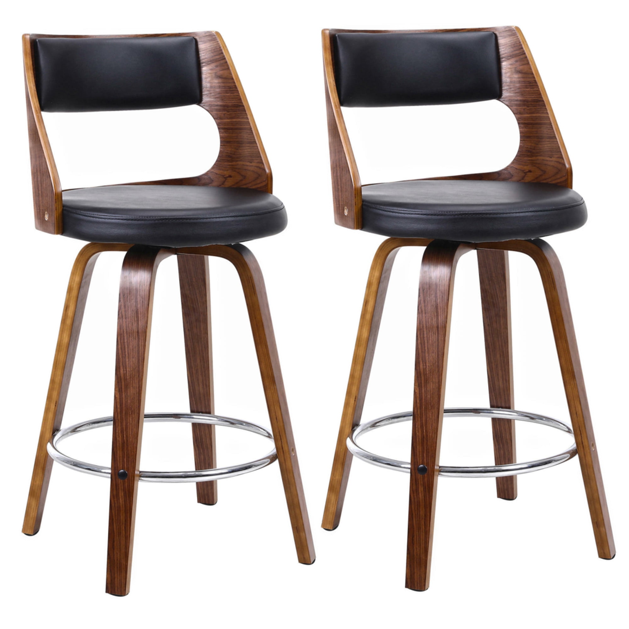 Click here for Moustache 2 Pack Mid-Century Bar Stools  26 Wood C... prices