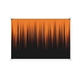 Burnt Orange Black Ombre Sun Shade Sail 12'X16' Abstract Modern Lines ...