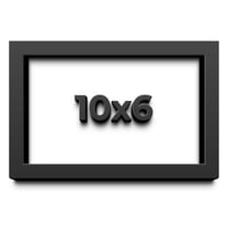 6x10 Shadow Box Frame Black | 1 inches Deep Real Wood Contemporary ...