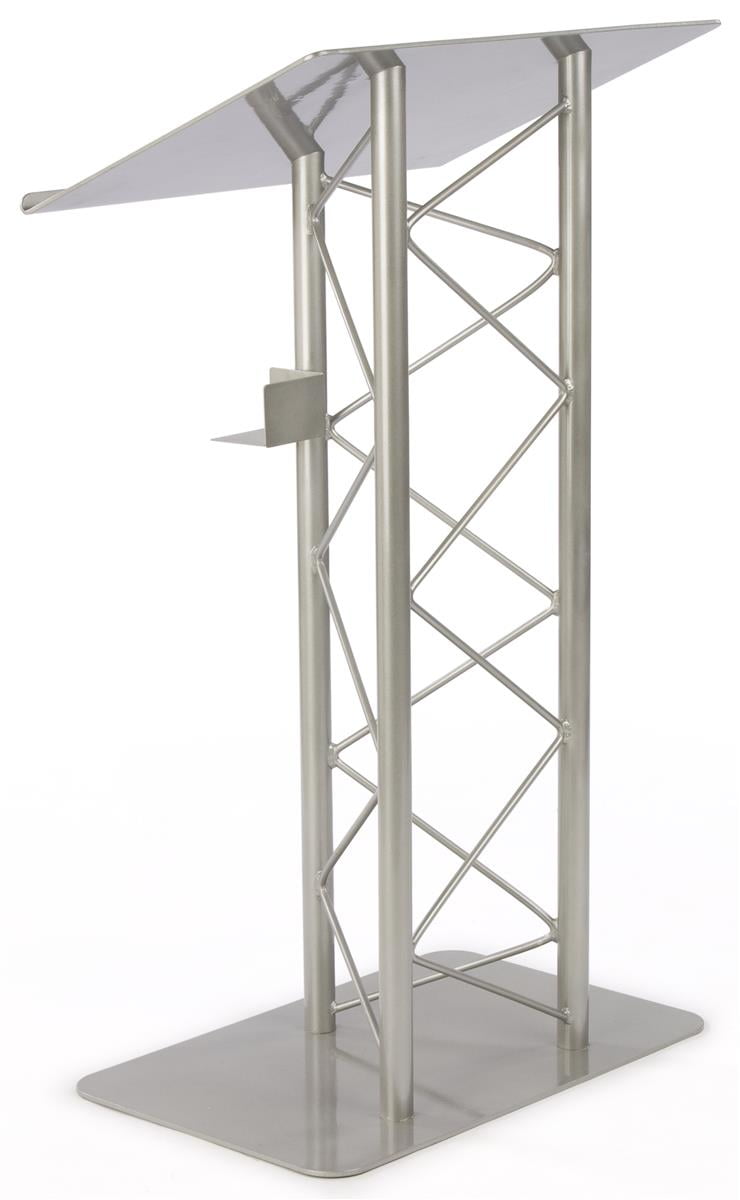 Truss Lectern for Speaker, 27"w x 48"h x 18.5"d, Includes Cup Holder ...