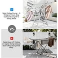Clothes Drying Rack, Stainless Steel Foldable Laundry Drying Rack with ...