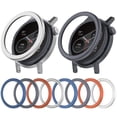 1 Set Smartwatch Protective Housing Frame With Reinforced Glass Cover ...