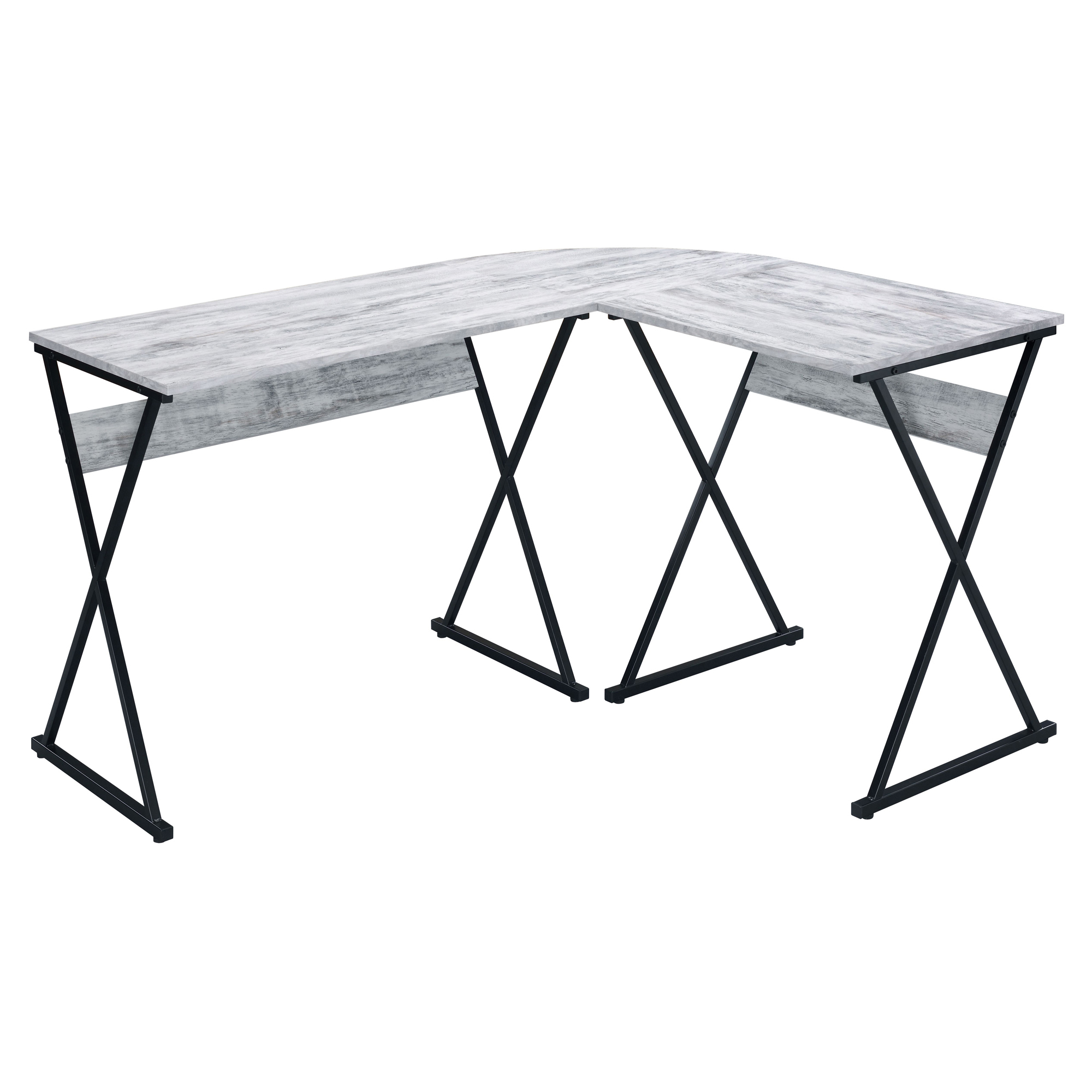 ACME Zafiri Writing Desk in Antique White and Black - Walmart.com