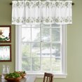 2 Pack Sage Green Roses Valance for Window Botanical Floral Leaf ...