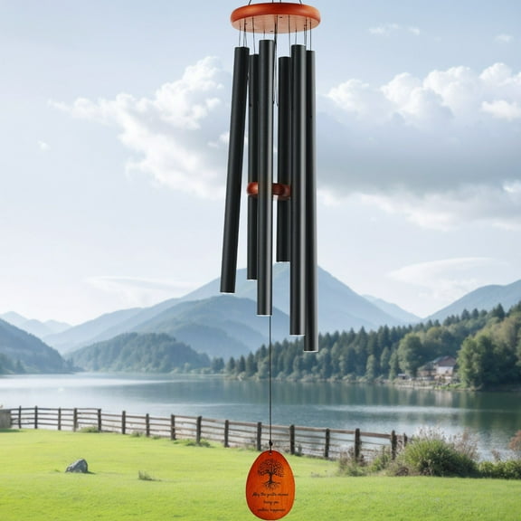 58" Large Bronzed Wind Chimes for Outside Deep Tone, Big Wind Chime ...