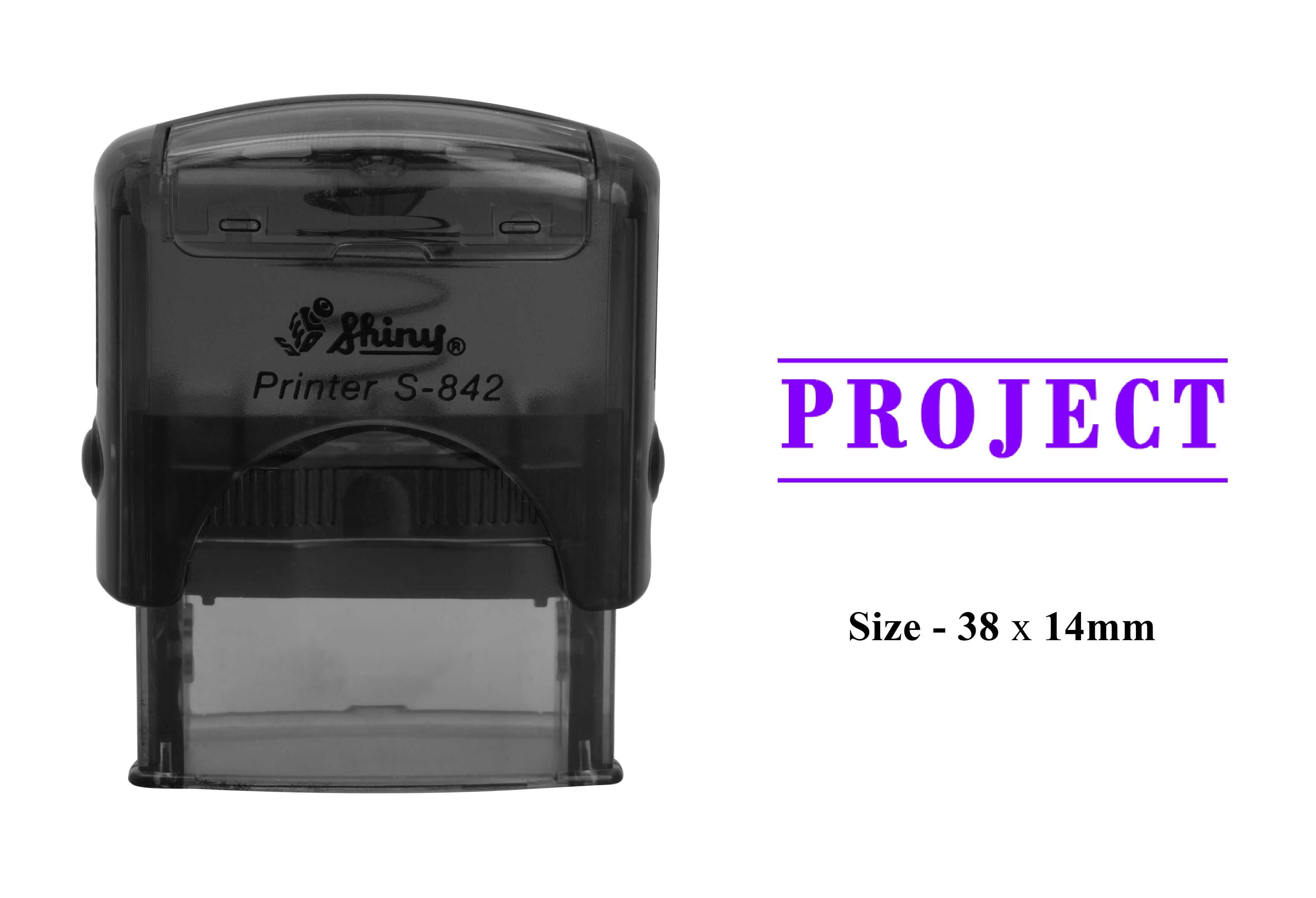 Proof Rubber Stamp Shiny S-842 Office Self Inking Stationary Stamp ...