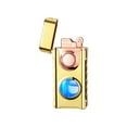 Flame Lighter With LED Blue Light Visible Tank, Creative Windproof Gas ... Flame Lighter With LED Blue Light Visible Tank, Creative Windproof Gas ...