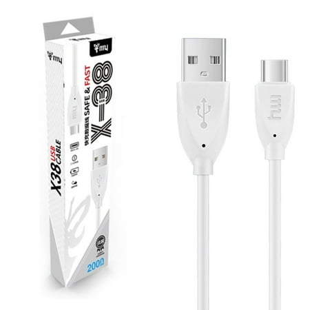 THORMN MY X38 Portable Compact Micro USB/Type-C 2M Data Cable Type-C Stable Data Transmission ...
