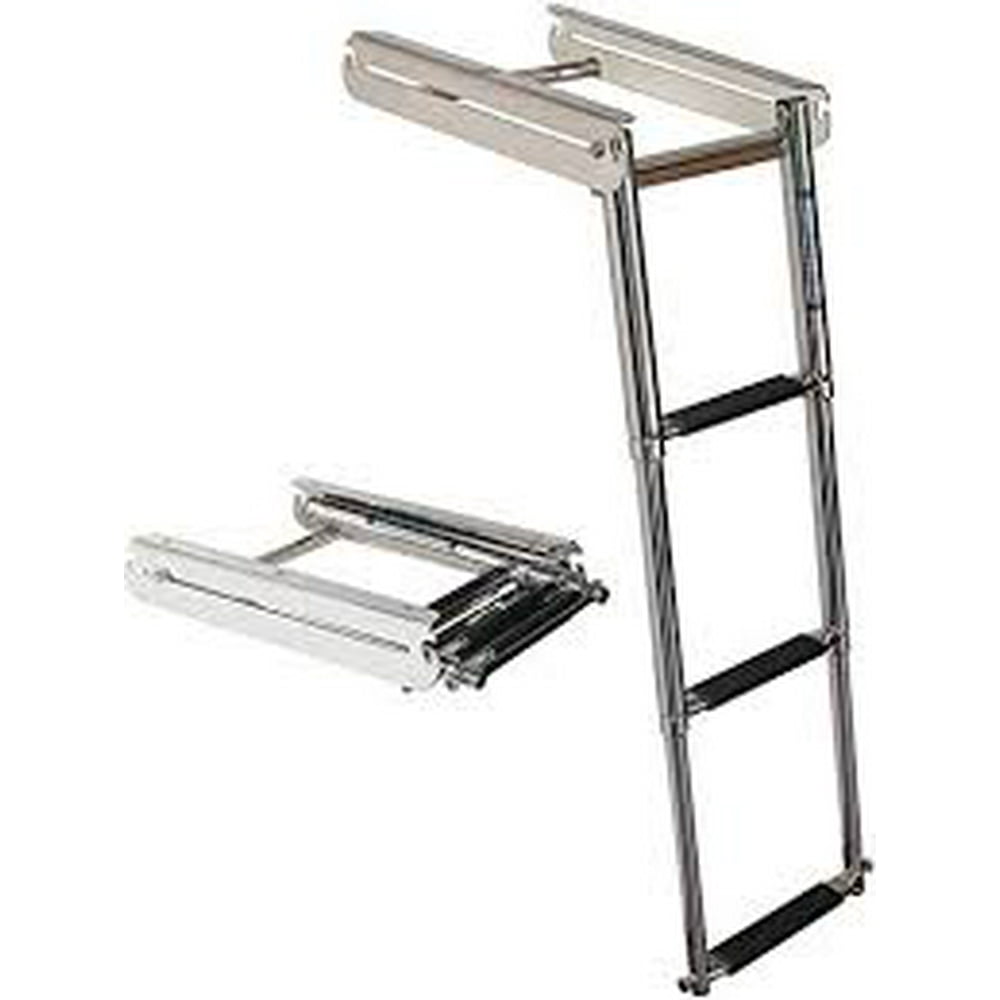 JIF Marine FOGS-3 Spring-Loaded 3 Step Under Platform Sliding Ladder ...